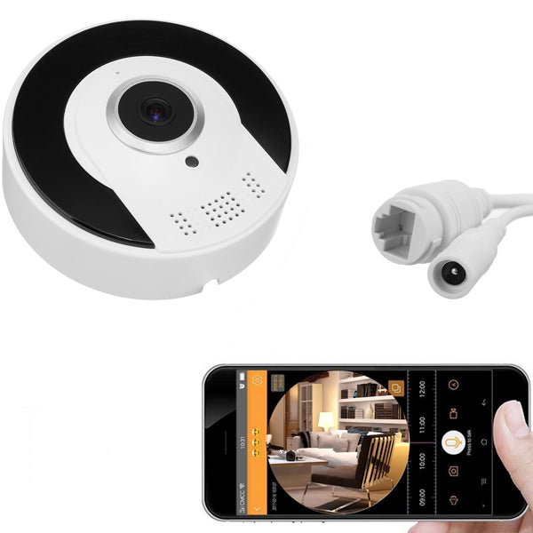 360-Degree Panoramic Camera - Wireless Home Security Surveillance ...